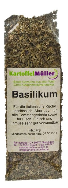 Basilikum getrocknet Gewürz